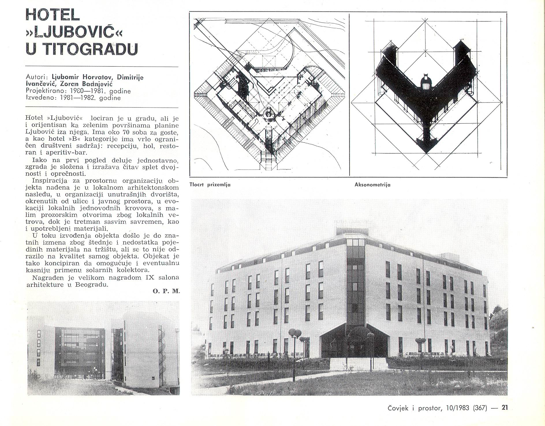 Razlozi zbog kojih se ne smije dozvoliti rušenje hotela Ljubović - CdM