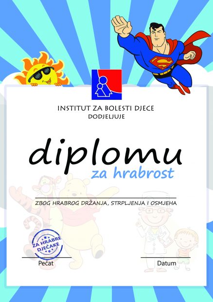 Dječija bolnica u Podgorici mališanima dodjeljuje diplome za hrabrost - CdM