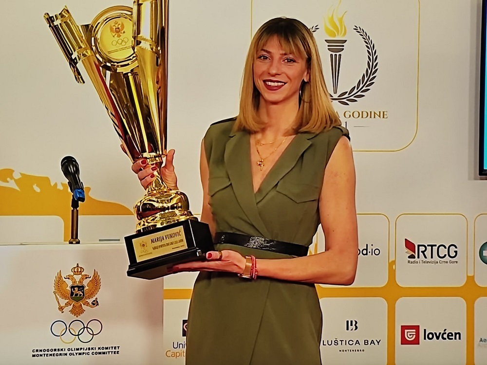 Marija Vuković dobila priznanje za sportistu godine - CdM