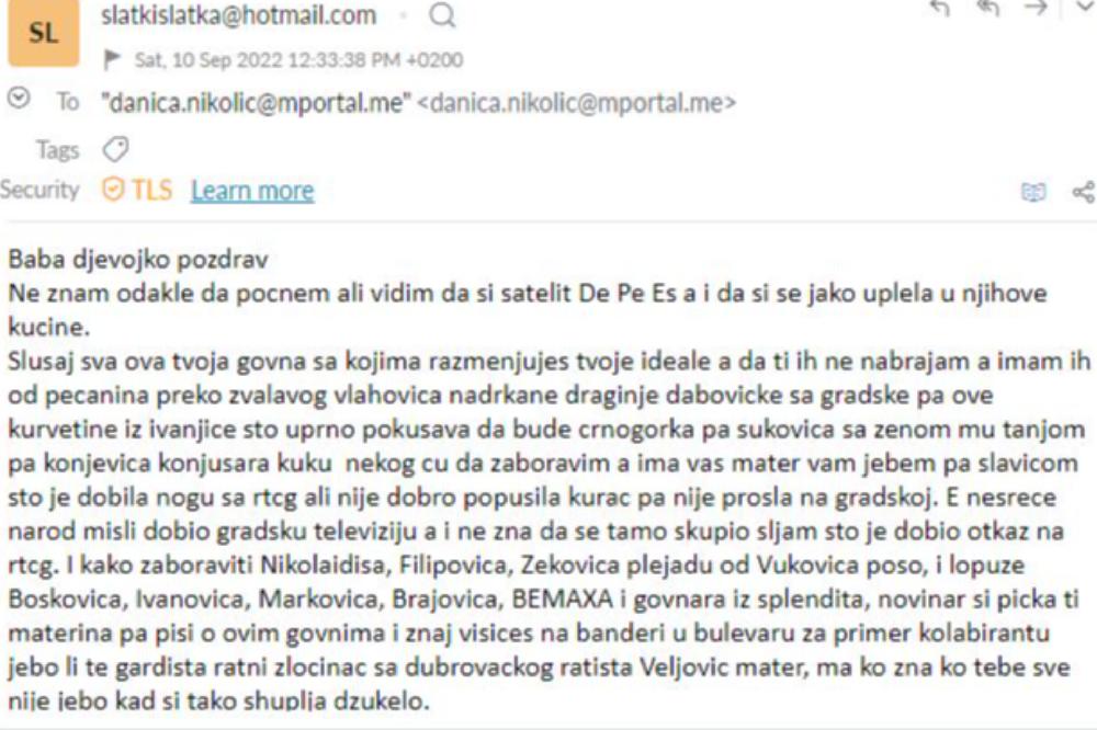 M portalu i njegovoj urednici upućeni prijeteći mejlovi: Visićeš na ...