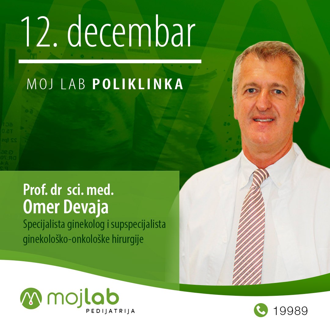 Prof. dr sci. med. Omer Devaja 12. decembra u Poliklinici Moj Lab ...