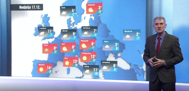 Danas sunčano uz sjeverni vjetar, najviša temperatura do 15 stepeni - CdM