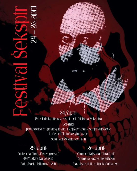 Festival Šekspir od 24. do 26. aprila - CdM