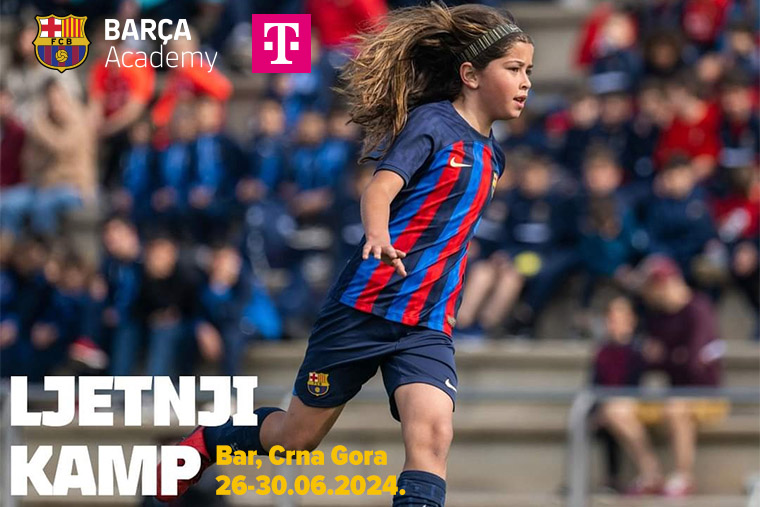 Telekom nagrađuje i vodi na dječiji kamp FC Barcelona u Baru! - CdM