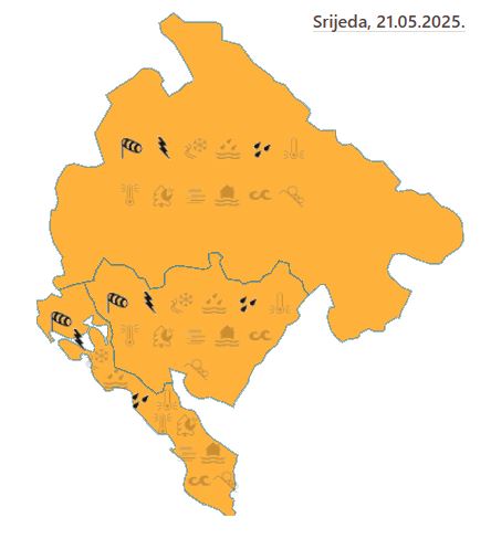 Sjutra narandžasti meteo-alarm: Očekuju se jaki vjetrovi, obilne ...